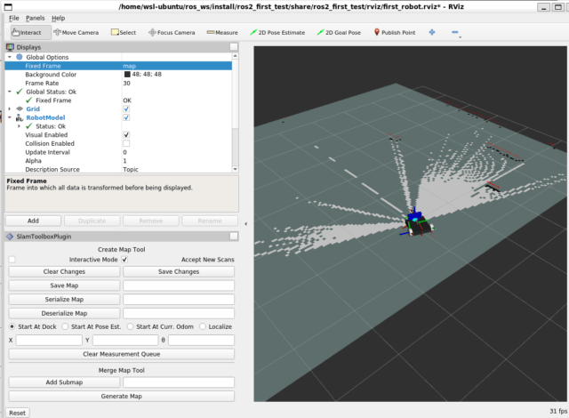 SLAMで作成したMapでNavigation2 -設定確認編- (ROS2-Foxy) - フードテックブログ